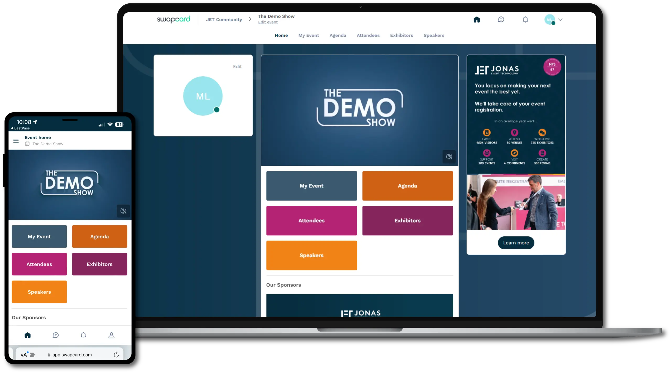 Event App Partnership | Jonas Event Technology x Swapcard